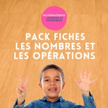 Pack complet - Fiches pédagogiques - Nombres et opérations