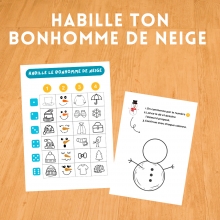 Habille ton bonhomme de neige
